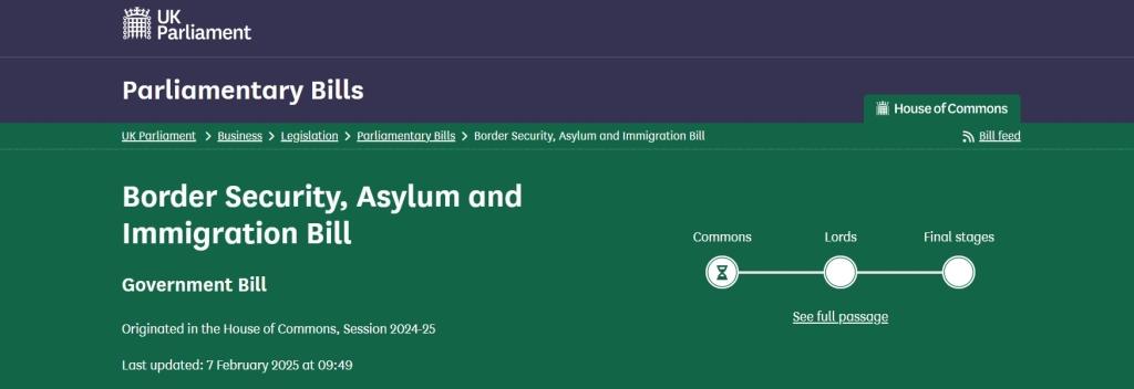 The Border Security, Asylum and Immigration Bill: Failure - or an opportunity? - to protect ...